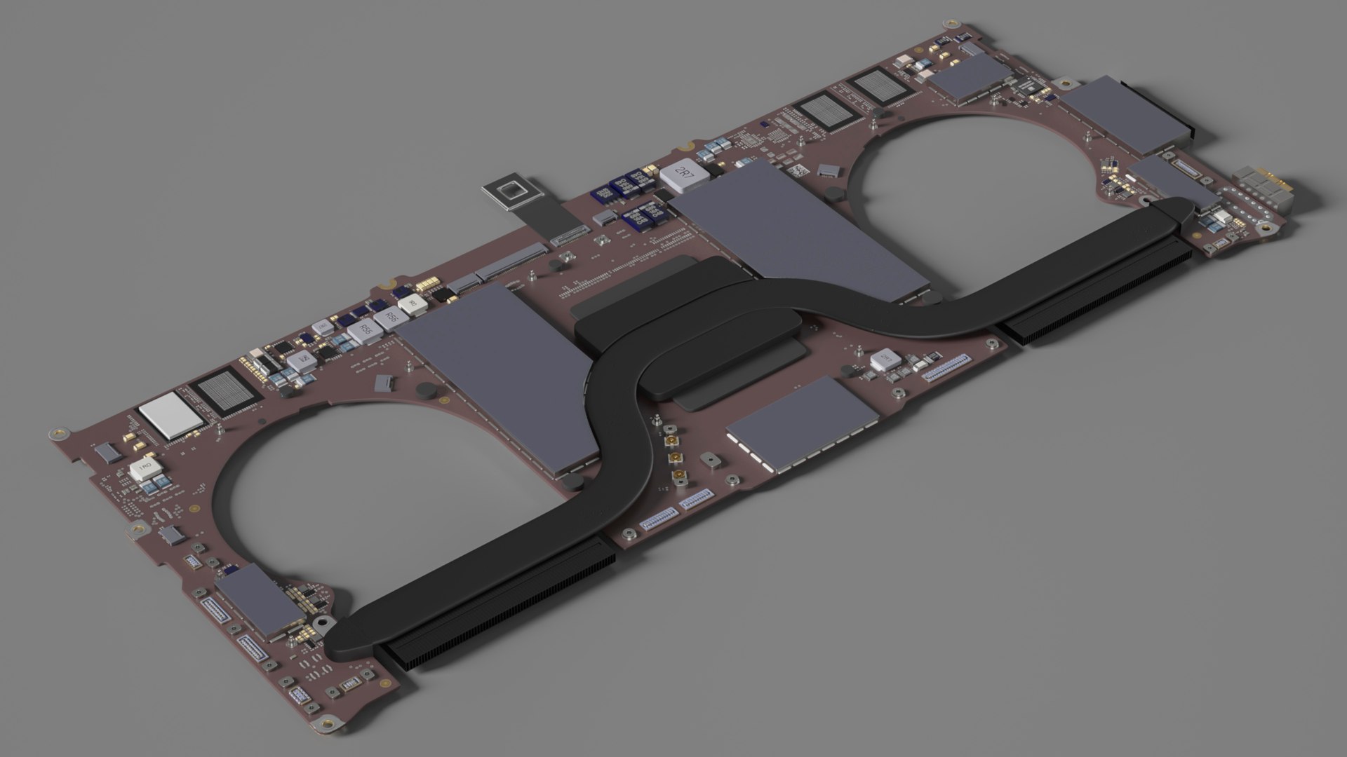 3D Logic Board MacBook Pro 14 M2 Model - TurboSquid 2186749
