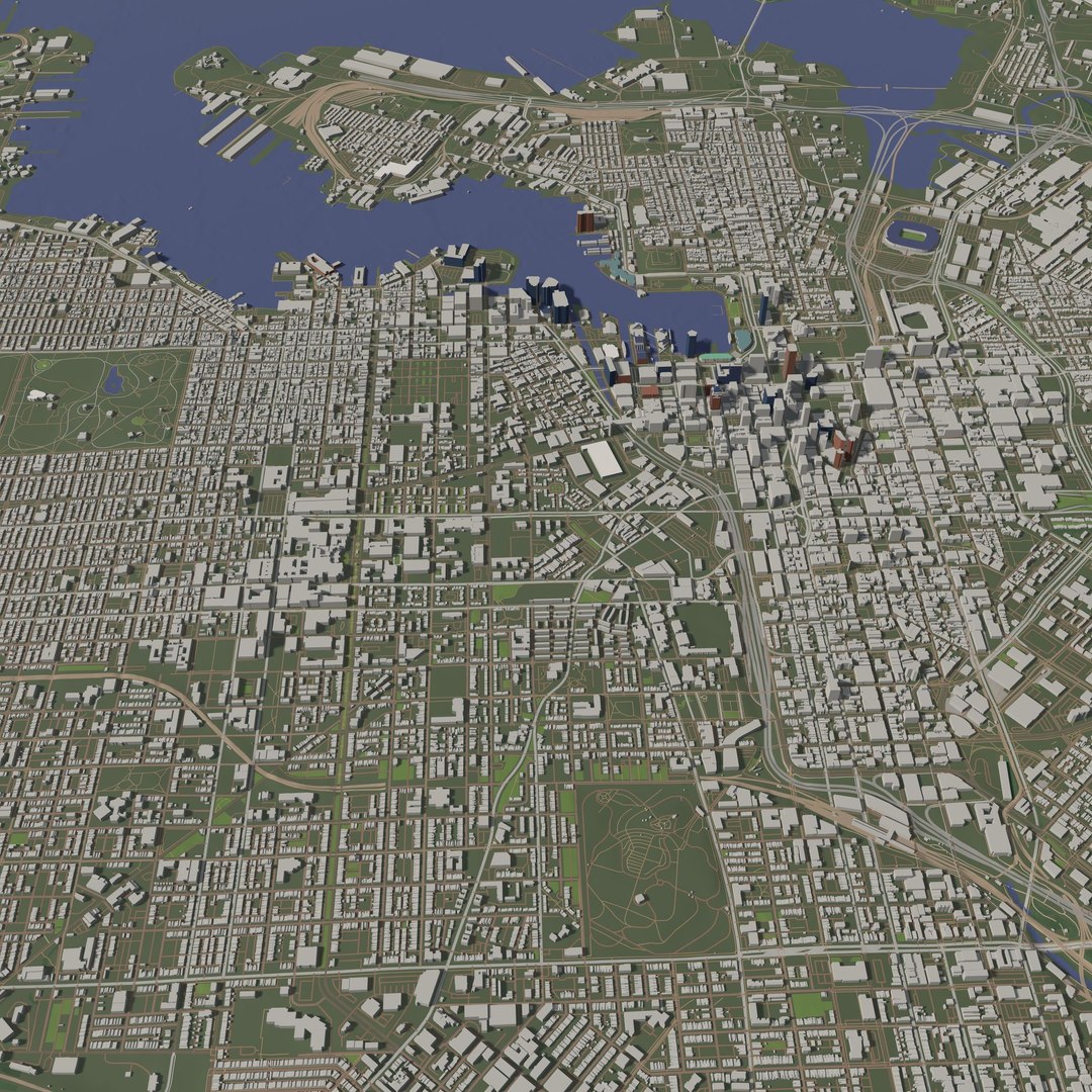 3D Baltimore USA - City And Urban - TurboSquid 2213520