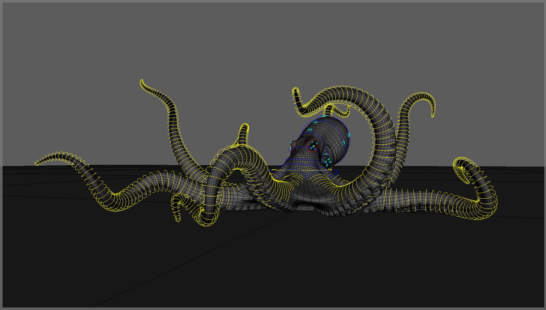 Giant Octopus RIG Model - TurboSquid 2350351