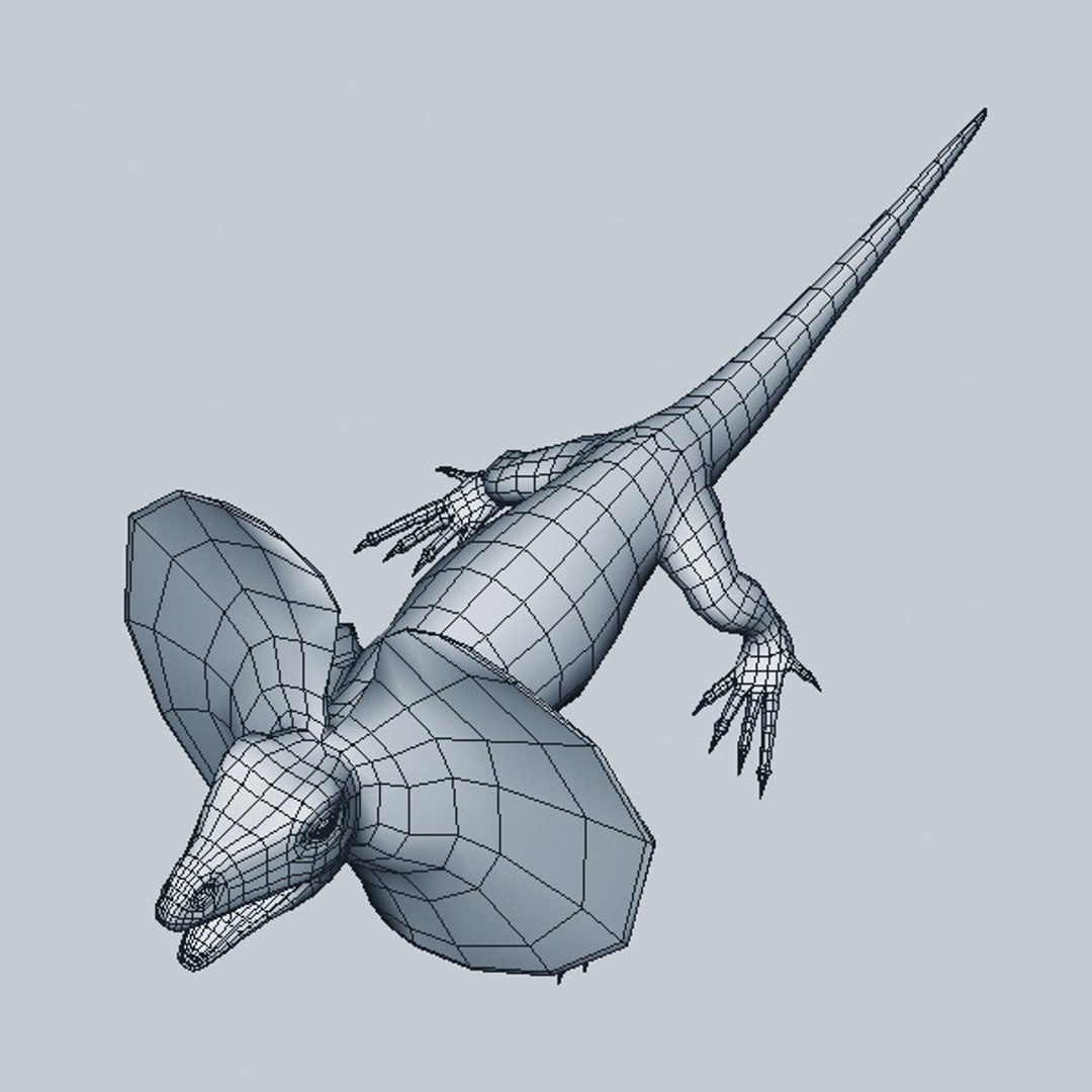 frilled lizard 3d 3ds