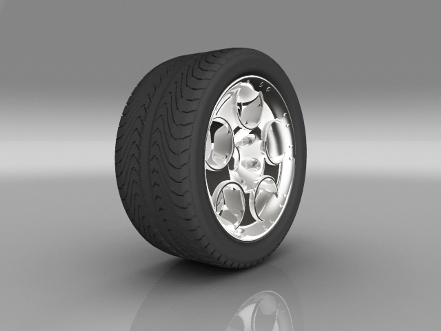 Car Tyre 3d Model