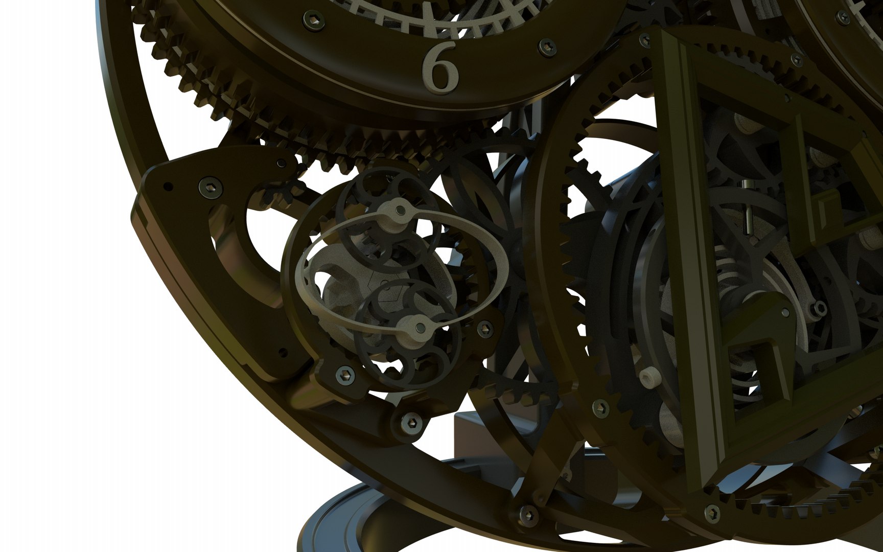 Single Shaft Tourbillon 3D PRINT 3D Print 3D Model - TurboSquid 2442331