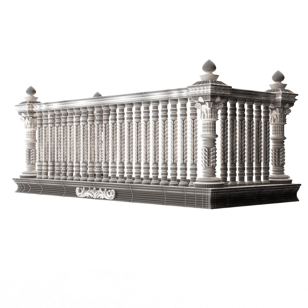 Classic Balcony 03 3D Model - TurboSquid 2324503