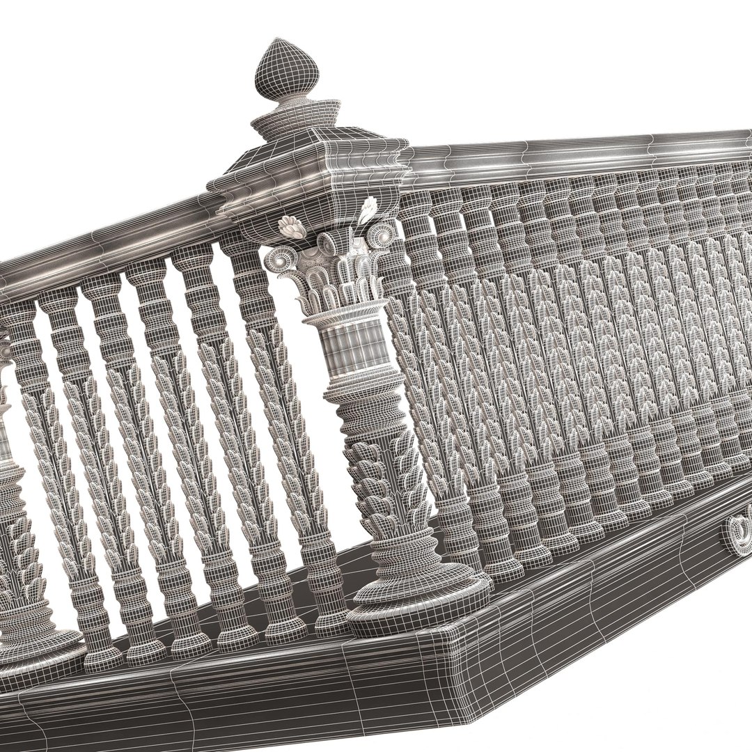 Classic Balcony 03 3D Model - TurboSquid 2324503