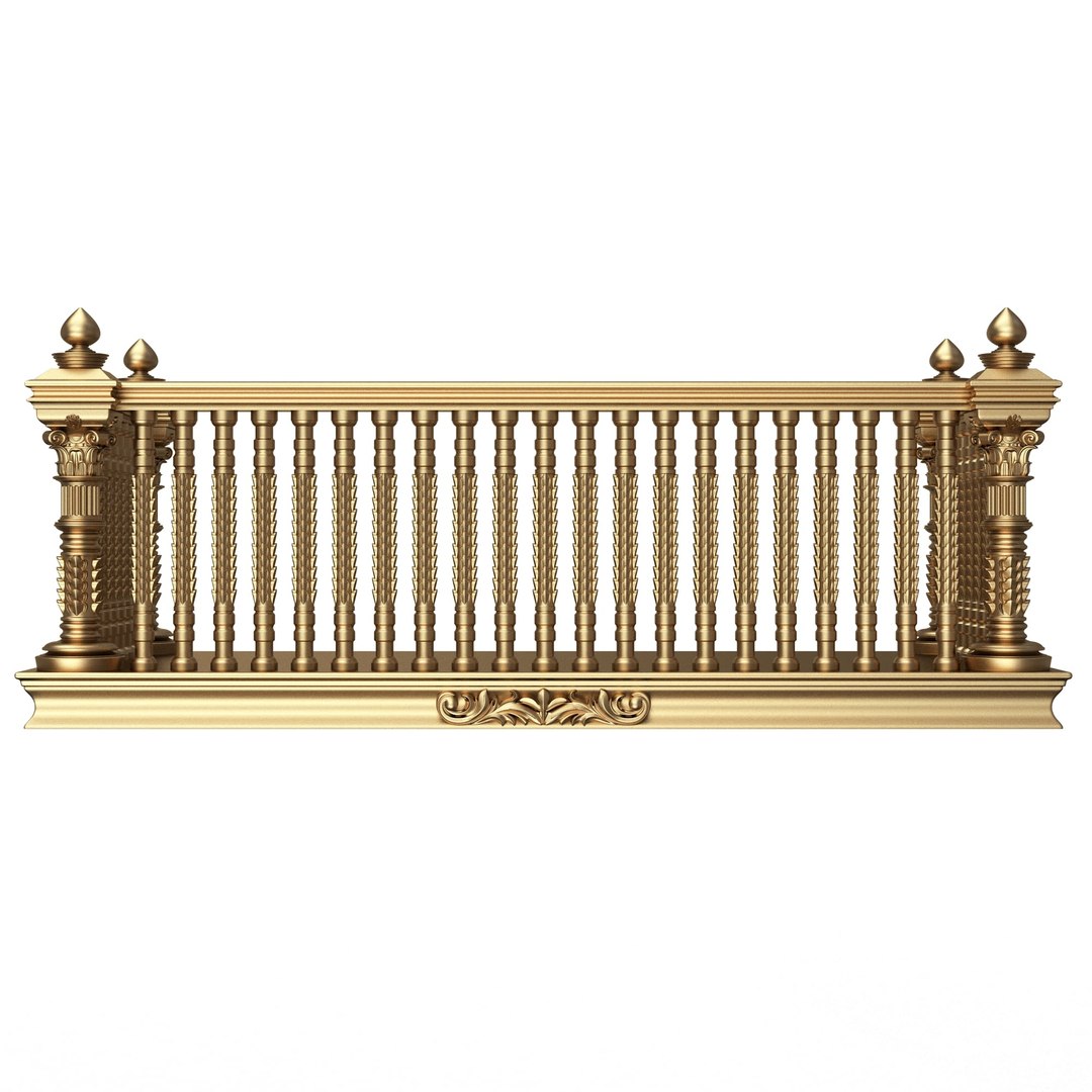 Classic Balcony 03 3D Model - TurboSquid 2324503