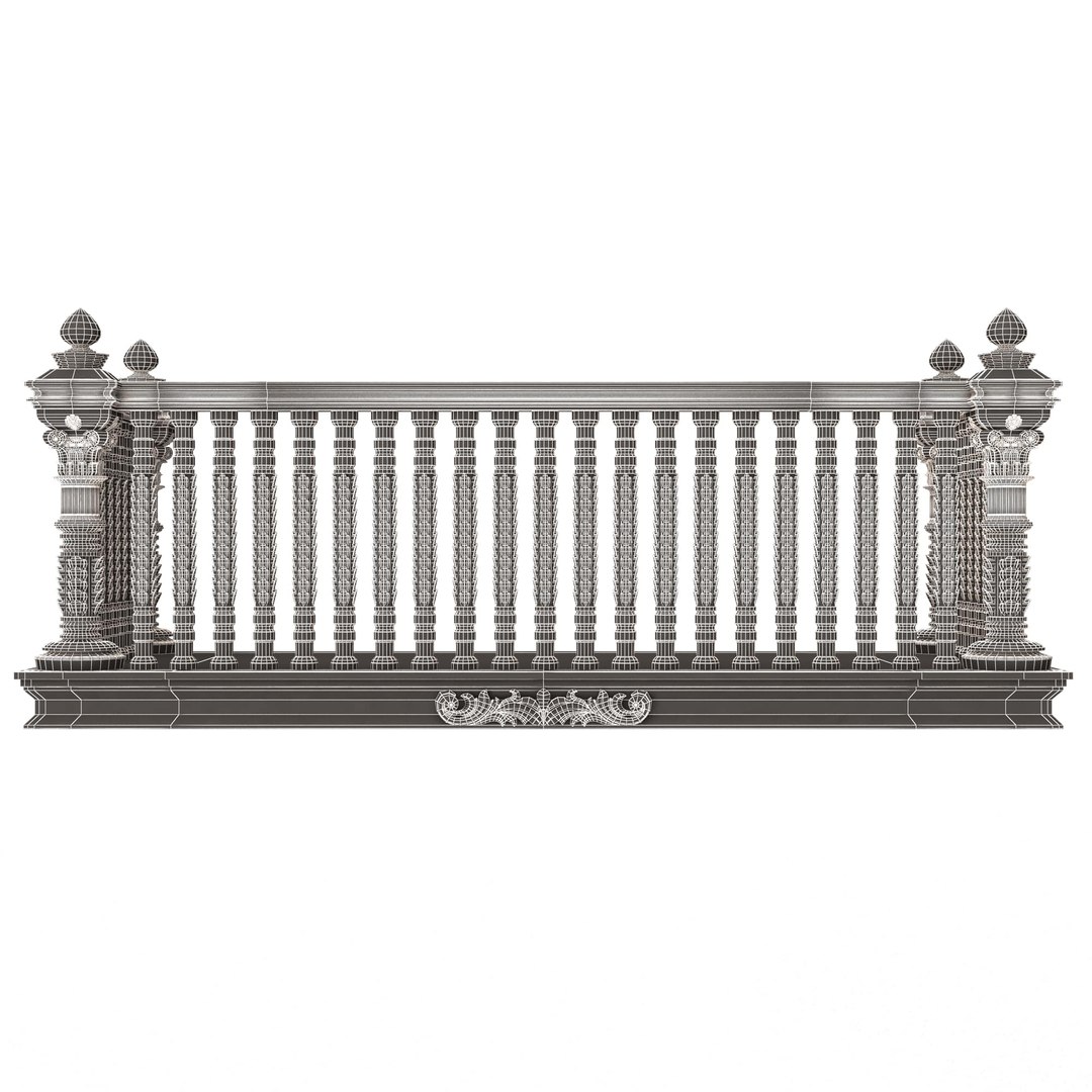 Classic Balcony 03 3D Model - TurboSquid 2324503