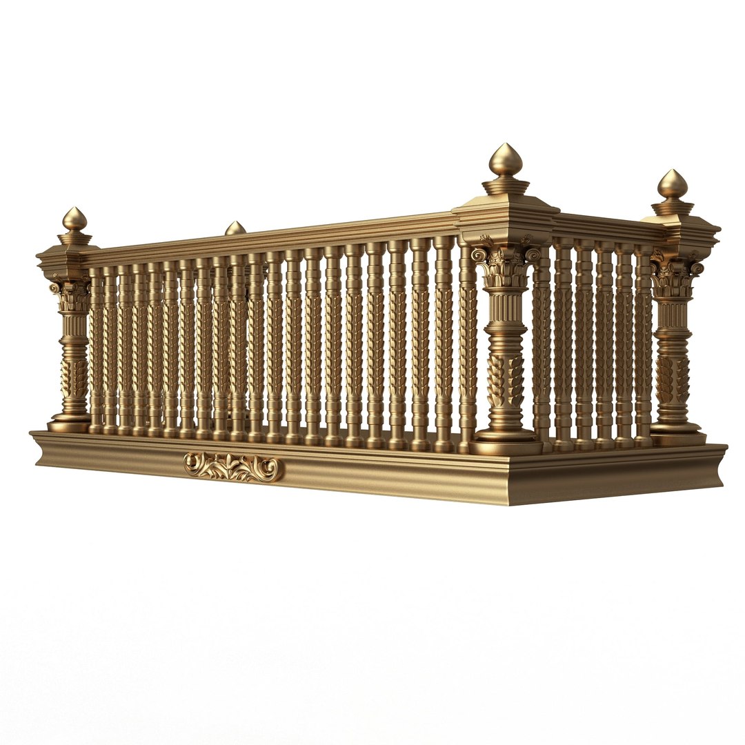 Classic Balcony 03 3D Model - TurboSquid 2324503