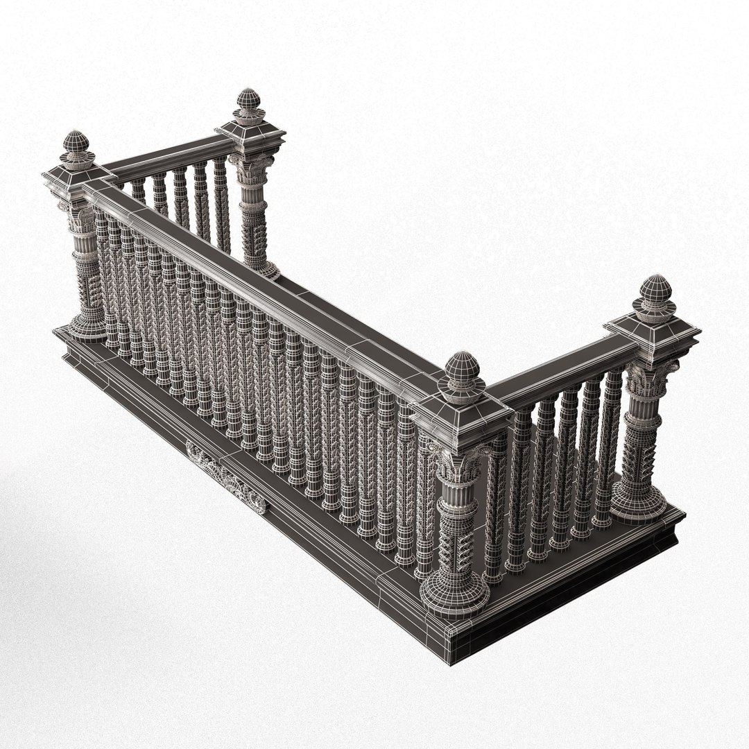 Classic Balcony 03 3D Model - TurboSquid 2324503