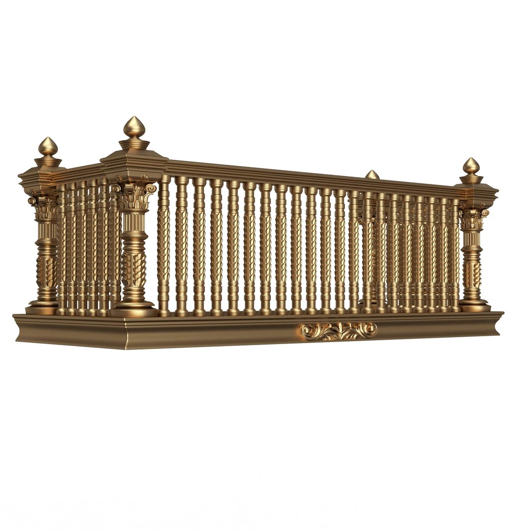 Classic Balcony 03 3D Model - TurboSquid 2324503