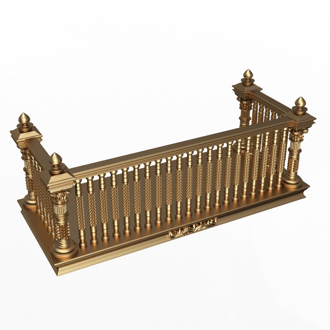 Classic Balcony 03 3D Model - TurboSquid 2324503
