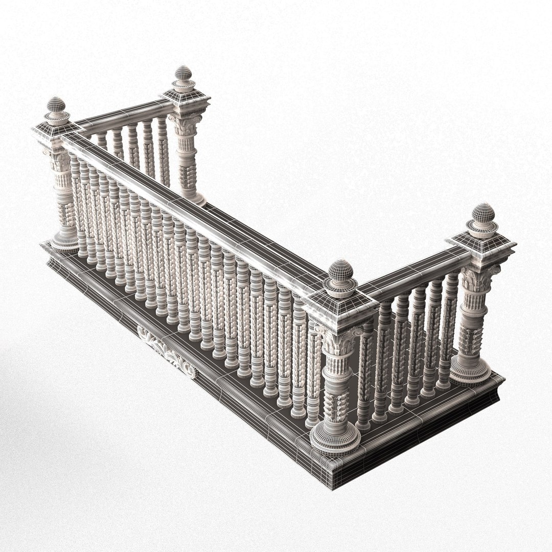 Classic Balcony 03 3D Model - TurboSquid 2324503