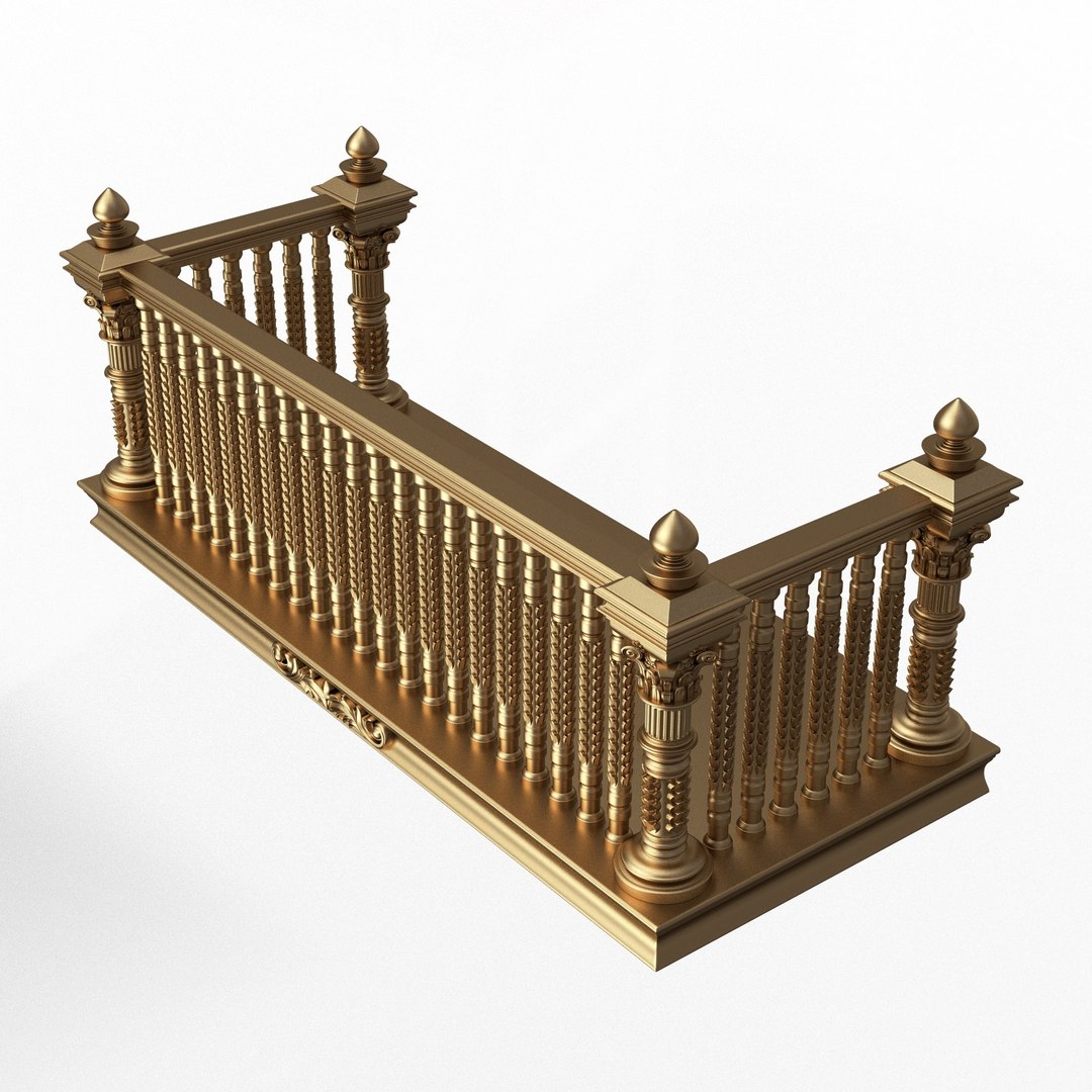 Classic Balcony 03 3D Model - TurboSquid 2324503