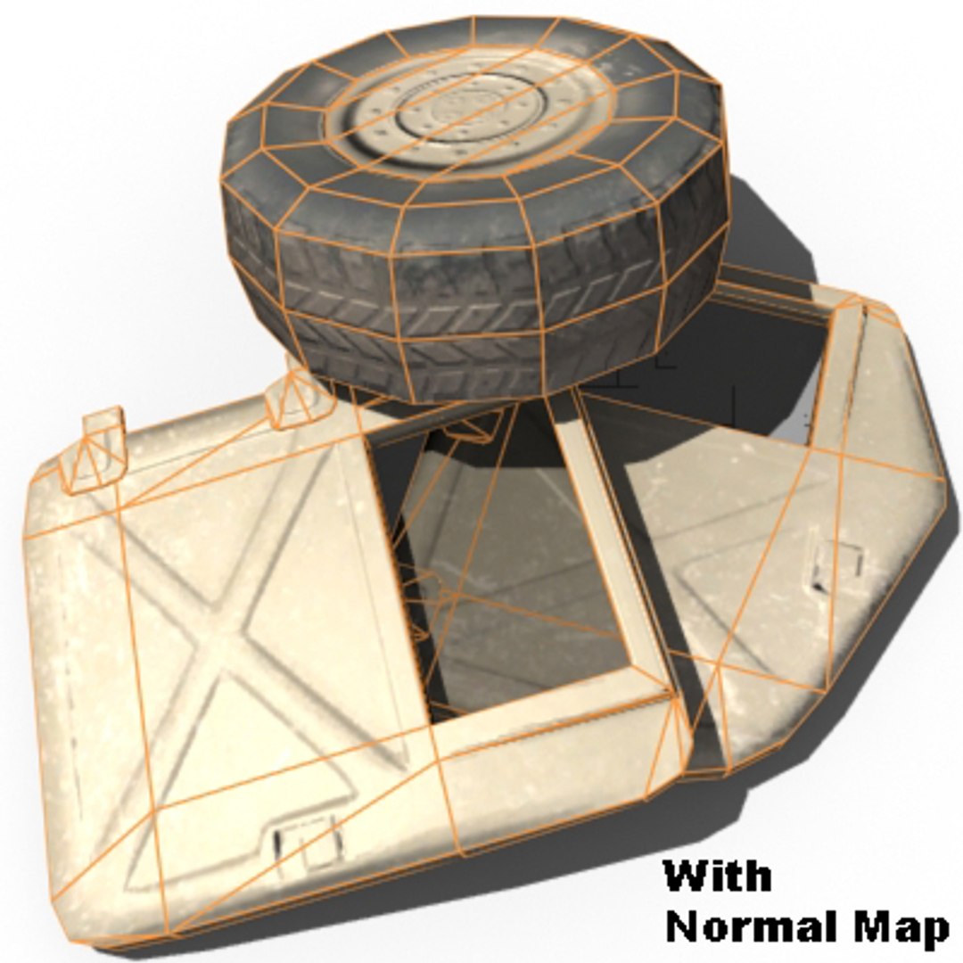 Low-poly Hmmwv Normal Mapping 3d Model