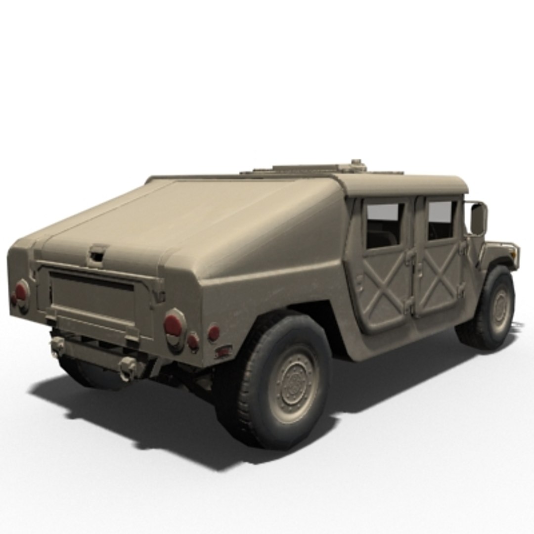 Low-poly Hmmwv Normal Mapping 3d Model