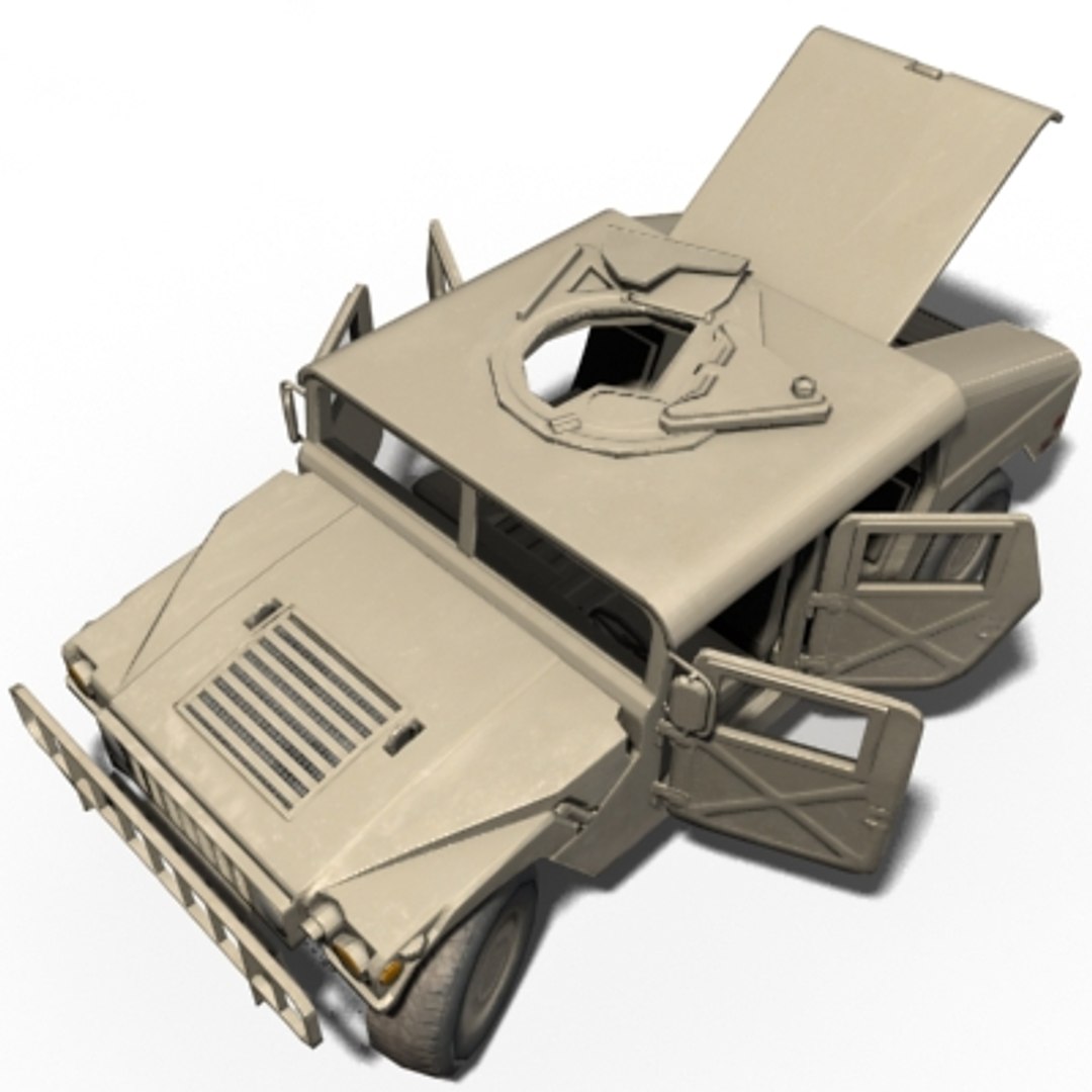 Low-poly Hmmwv Normal Mapping 3d Model
