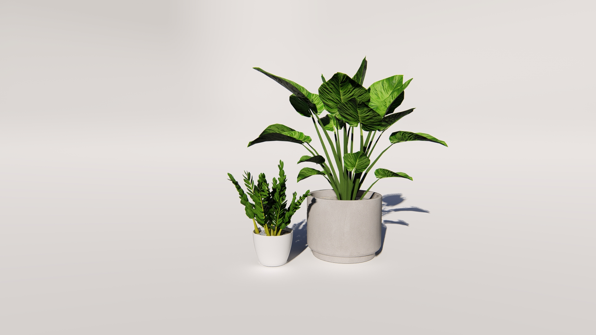 Lumion Ready - Two Potted Plants Model - TurboSquid 2092807