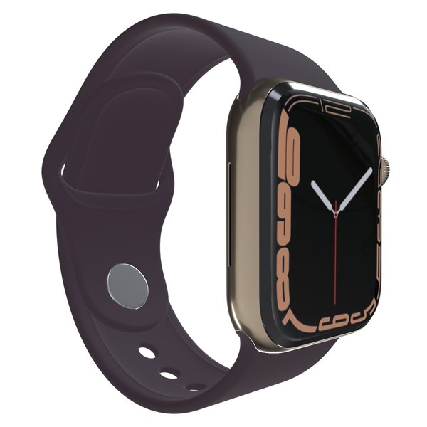 modelo 3d Apple Watch 7 Series - Silver Stainless Steel Case with Dark ...