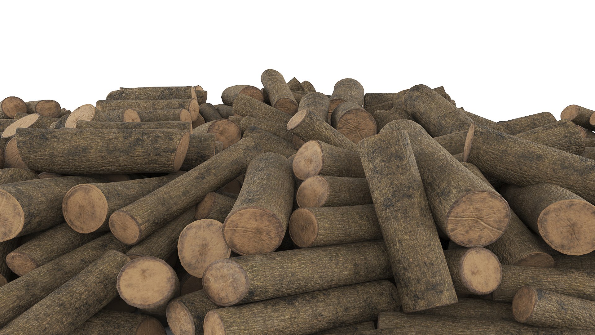 3D Model Wood Pile V2 - TurboSquid 1530645