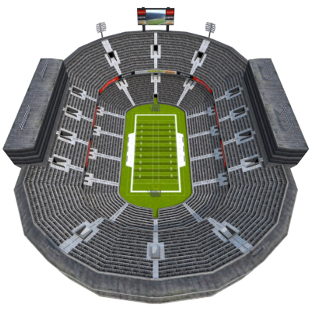 Football Bowl 2 Tier 3d Model