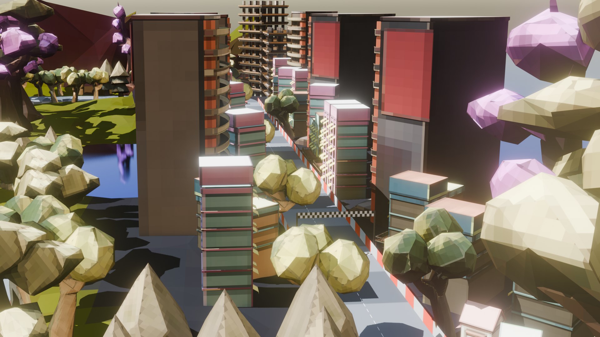 Low Poly Racing Track 3D Model - TurboSquid 2180820