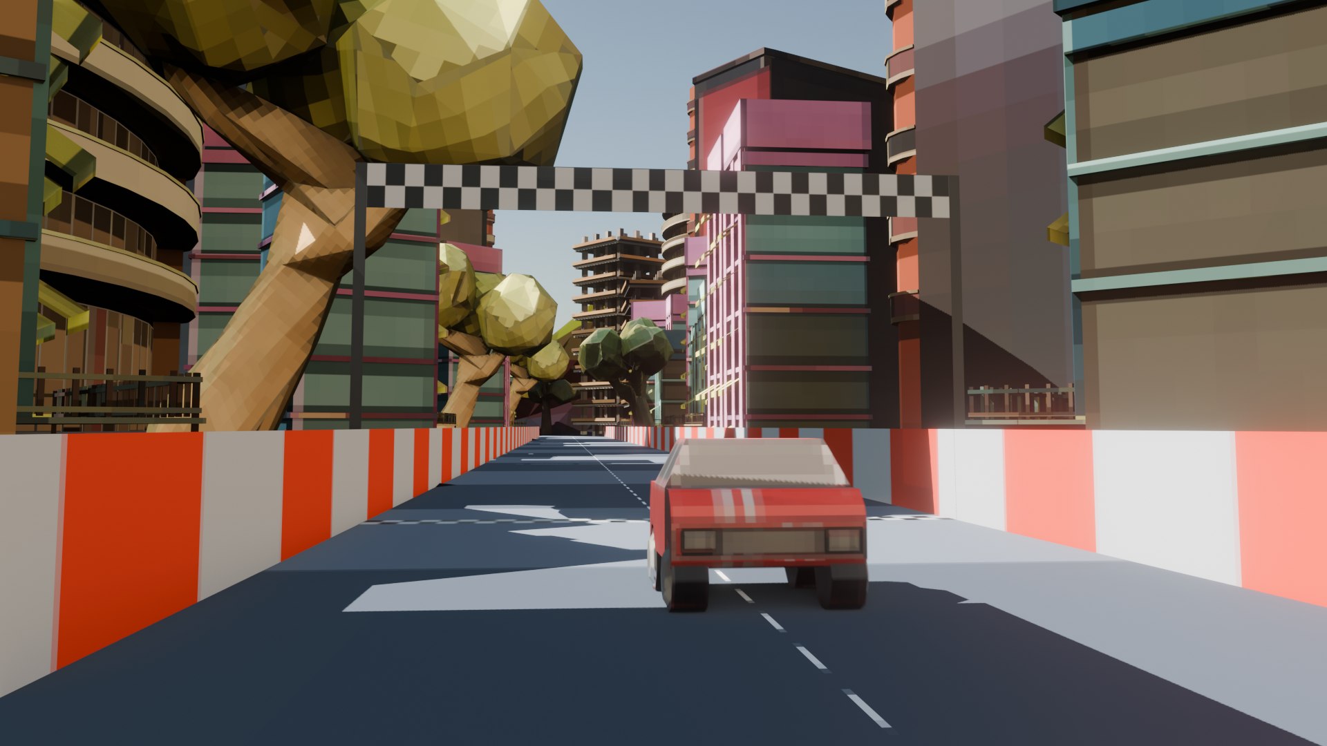 Low Poly Racing Track 3D Model - TurboSquid 2180820