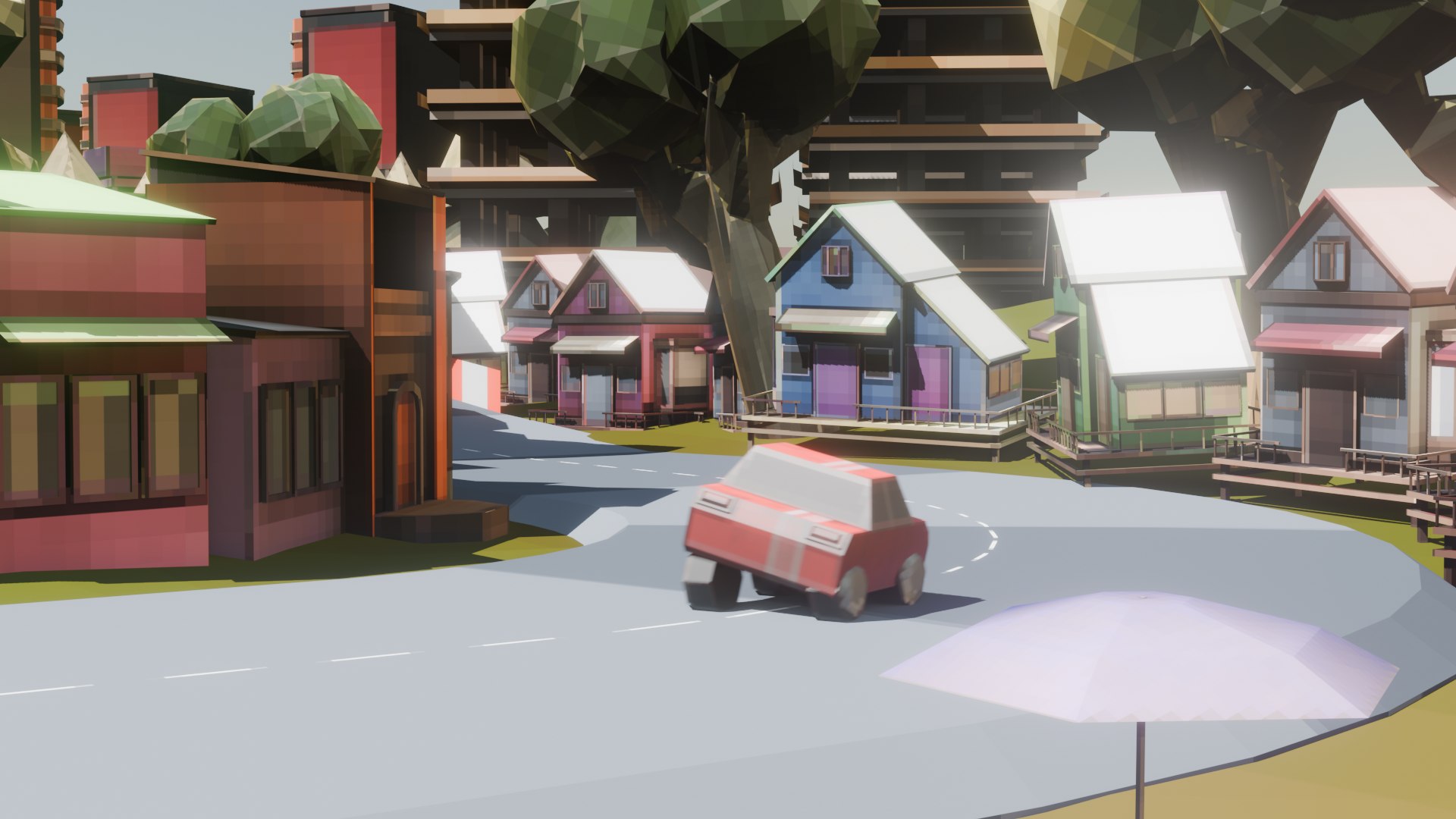 Low Poly Racing Track 3D Model - TurboSquid 2180820