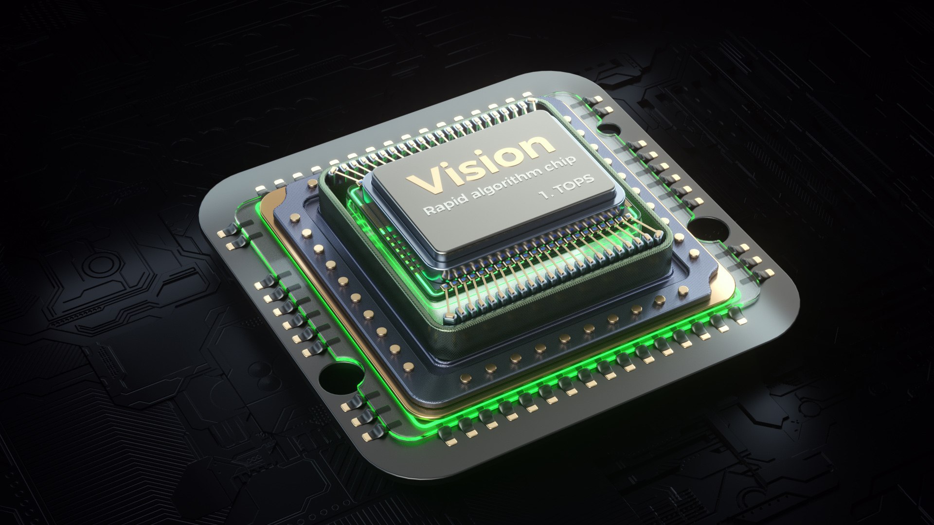 Vision CPU Chip Concept Design Model - TurboSquid 2250922