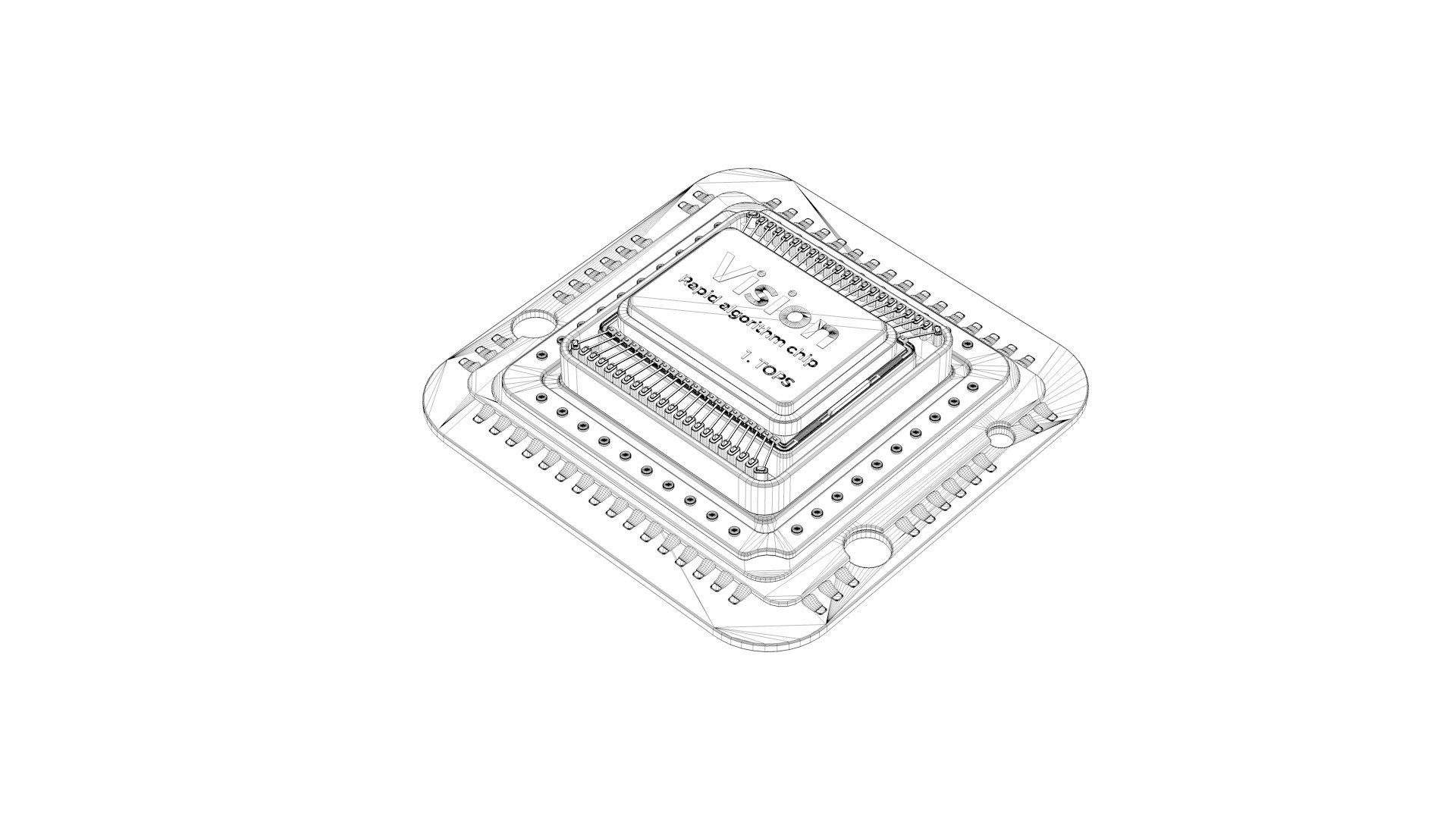Vision CPU Chip Concept Design Model - TurboSquid 2250922