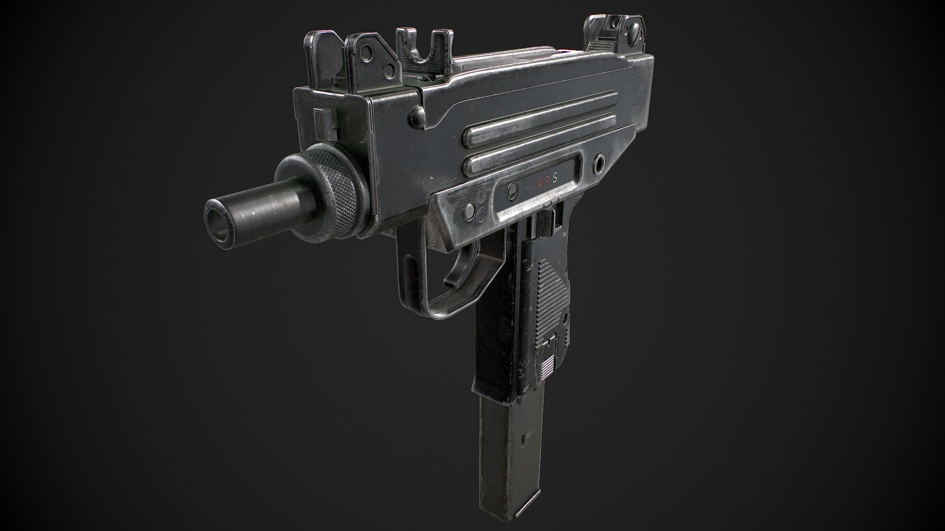 3d Model Micro Uzi