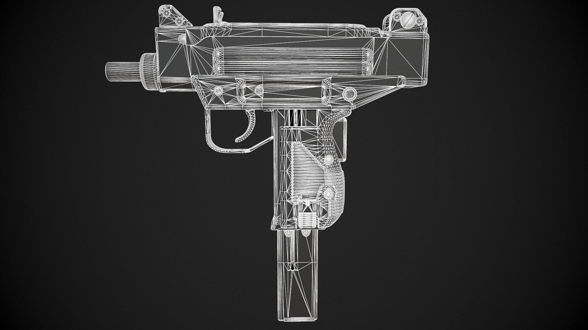 3d Model Micro Uzi