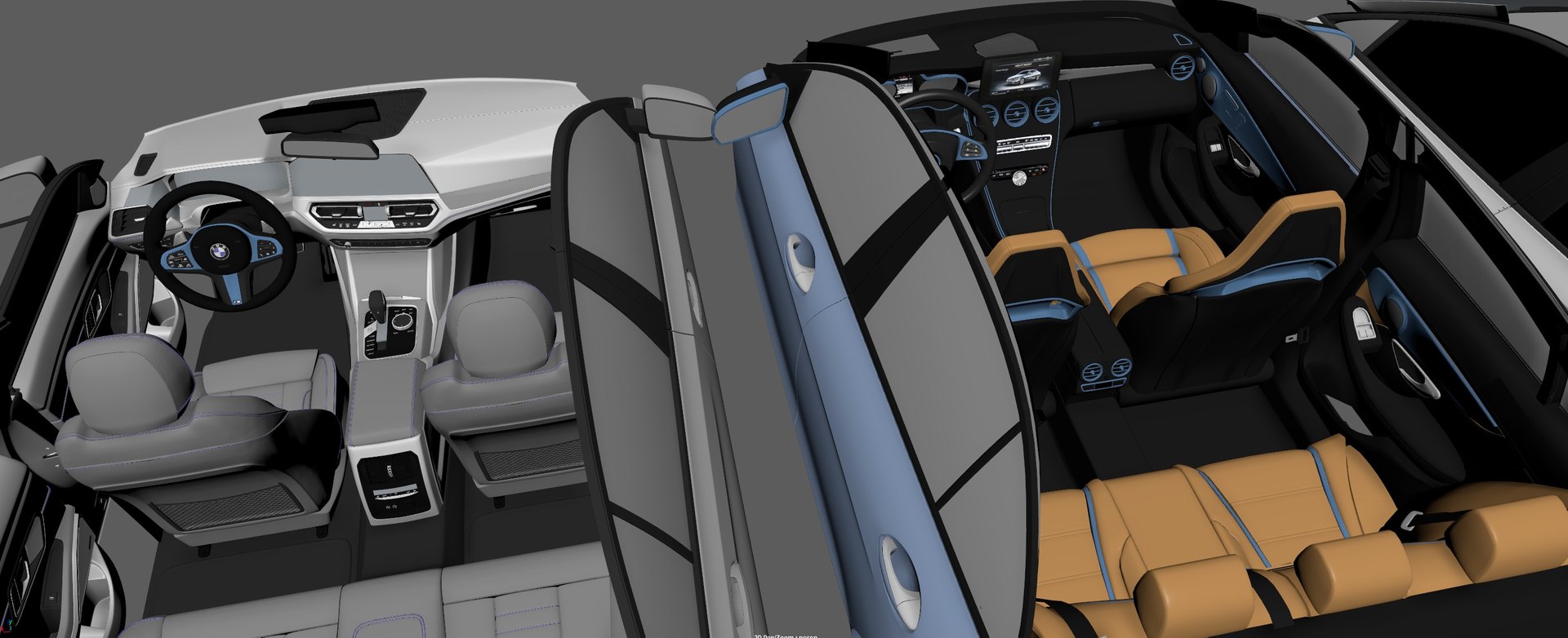 3D Model Ultimate Highly Detailed Car Sedan Interior Bundle-unreal-vray ...