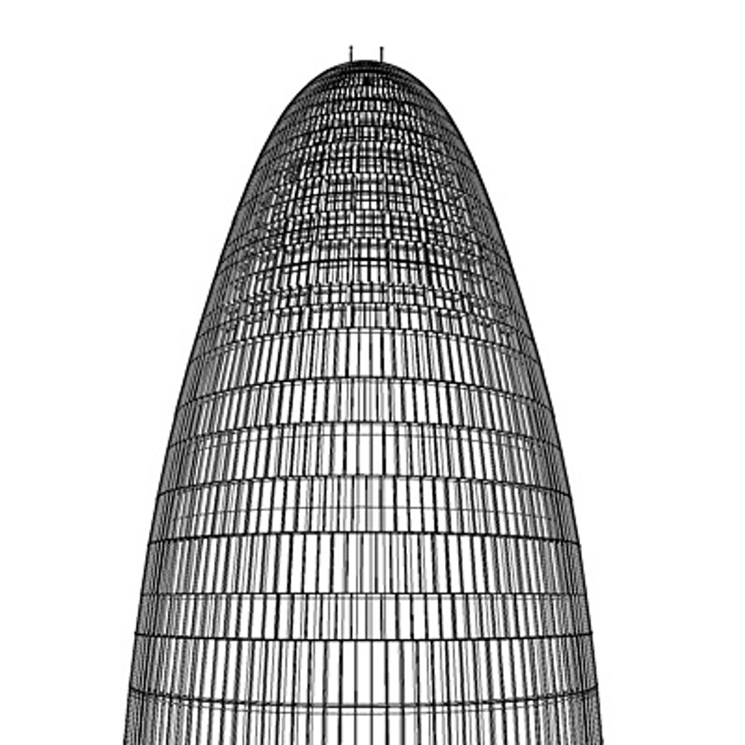 3d tower agbar skyscraper model