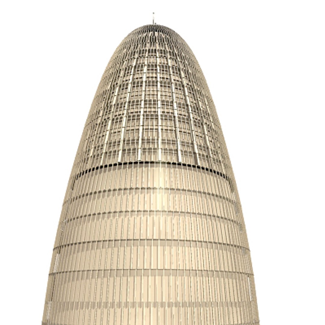 3d tower agbar skyscraper model