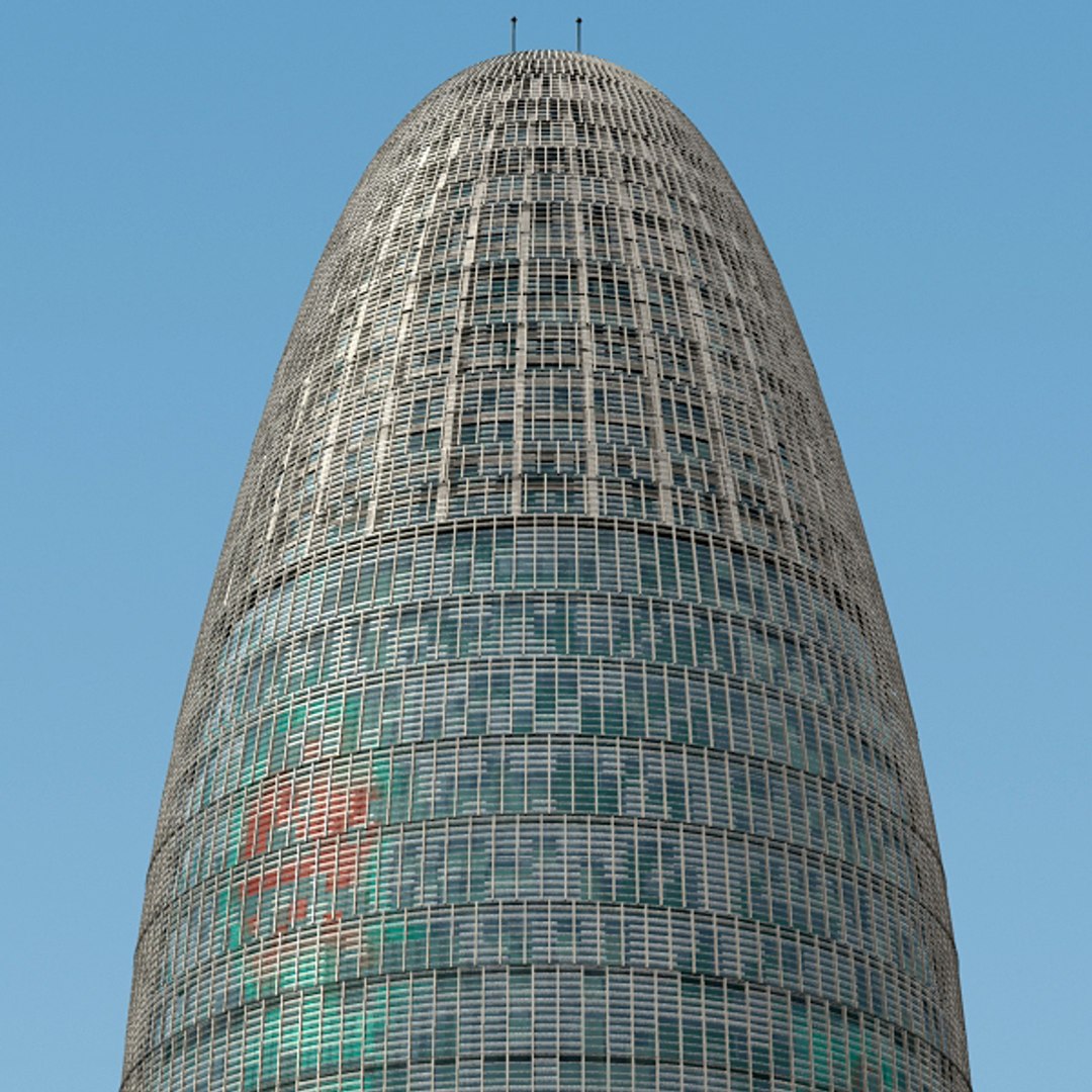3d tower agbar skyscraper model