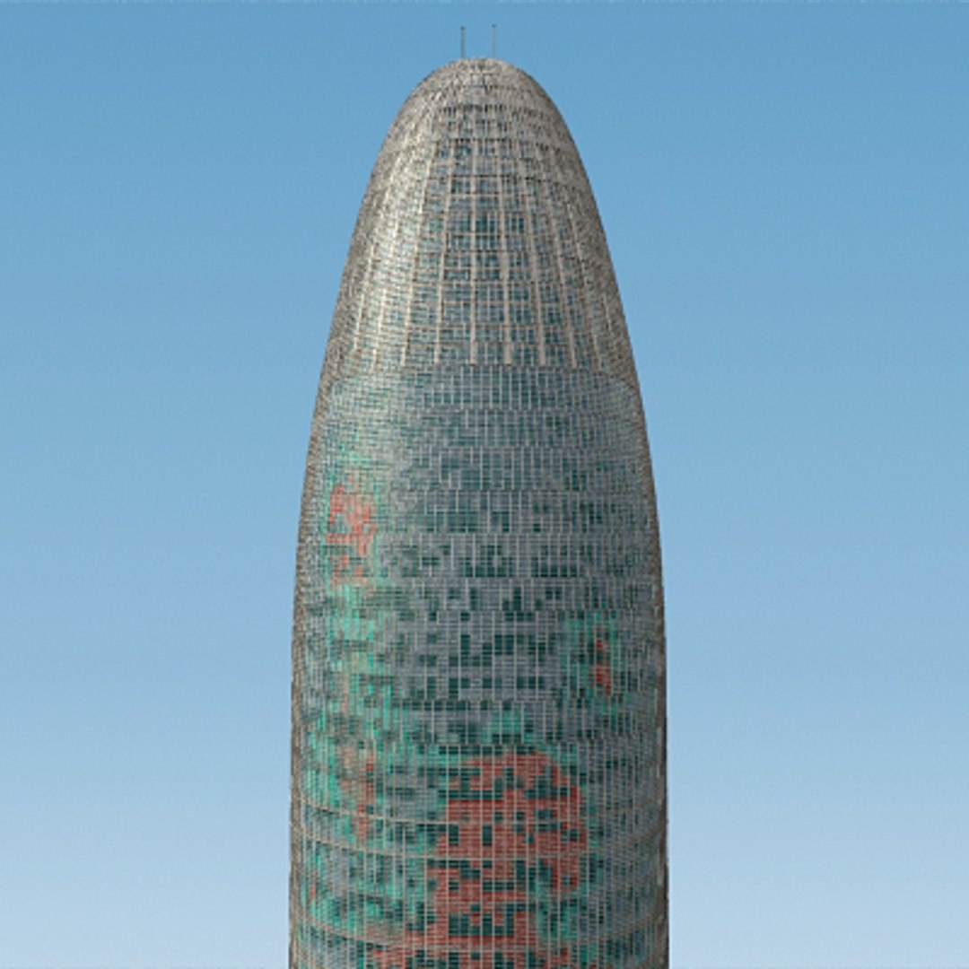 3d Tower Agbar Skyscraper Model