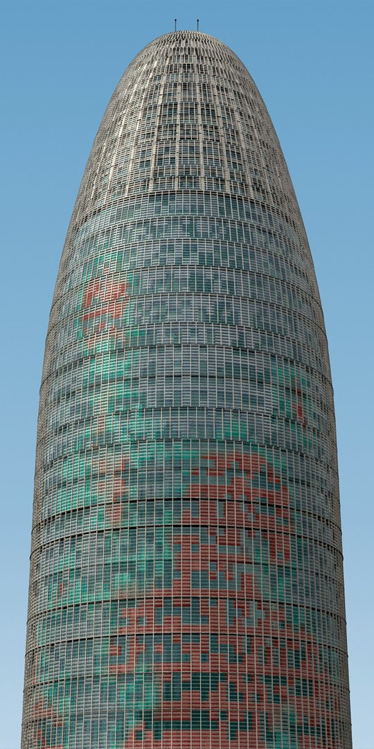 3d Tower Agbar Skyscraper Model