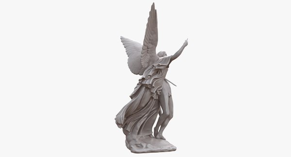 3D Angel with Fallen Hero - TurboSquid 1898176