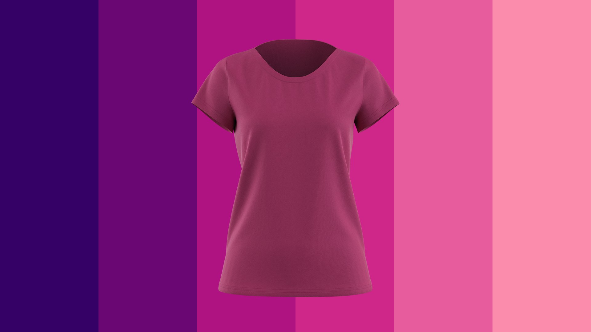 Leaf Neck Women Tee Design 3D model - TurboSquid 1956405