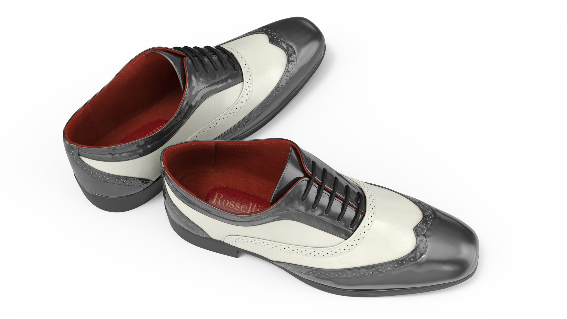 3D Classic Mens Wingtip Shoes - TurboSquid 2190601