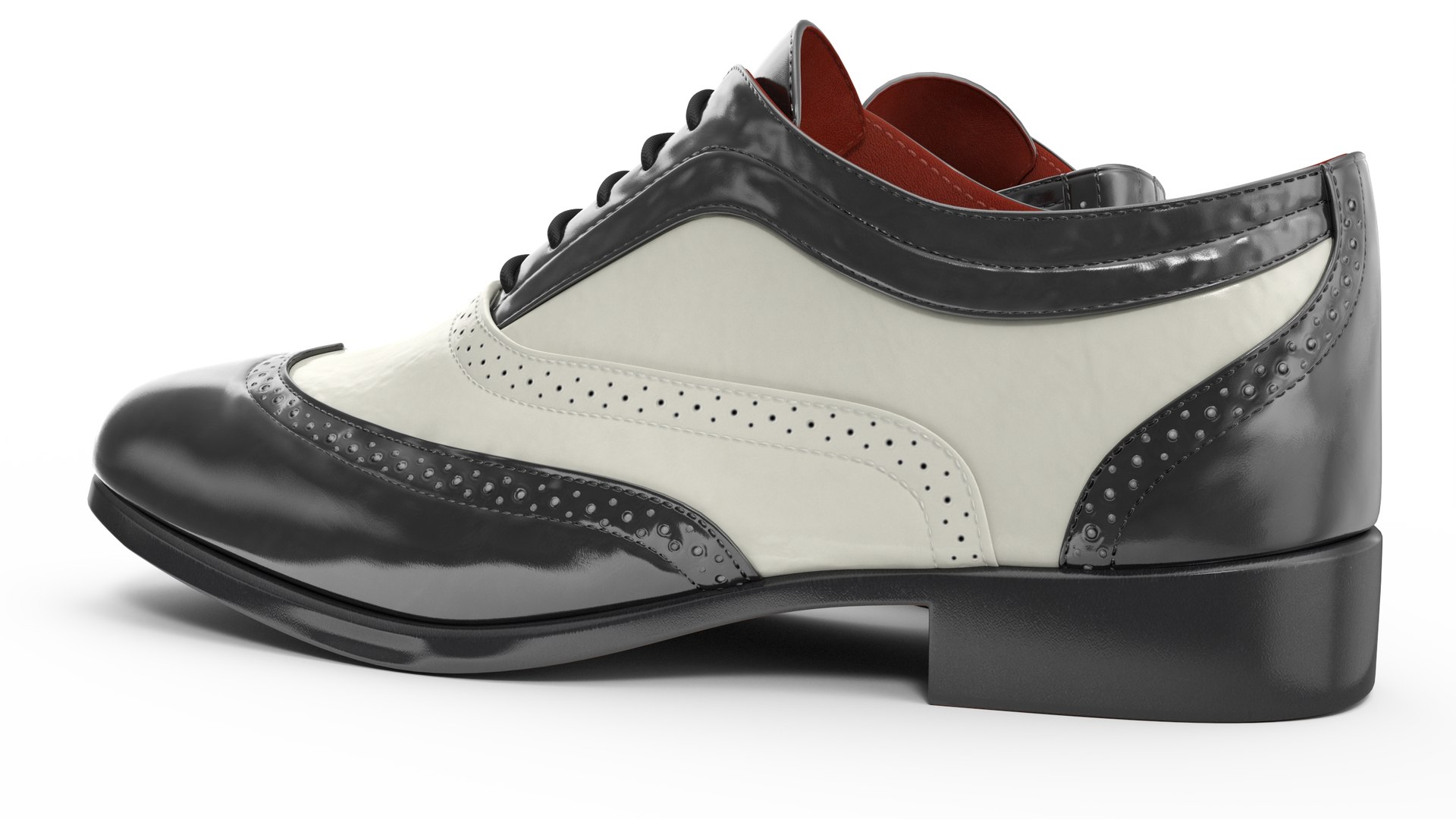 3D Classic Mens Wingtip Shoes - TurboSquid 2190601