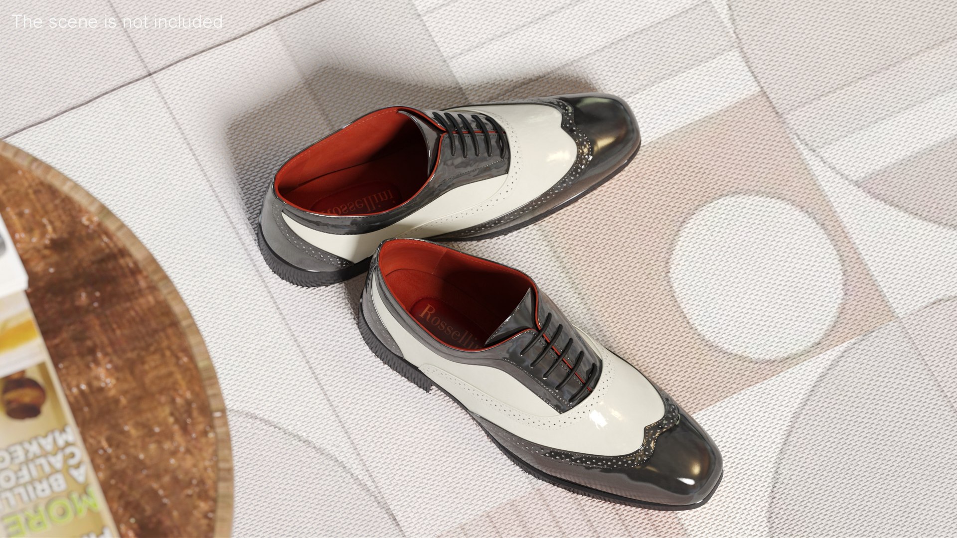 3D Classic Mens Wingtip Shoes - TurboSquid 2190601