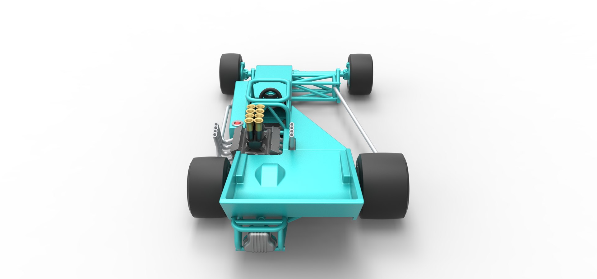 Diecast Supermodified rear engine race car Version 2 Scale 1 to 25 3D ...