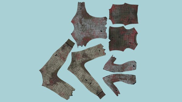 Zombie Clothing 08 Colors - Undead Character Design 3D - TurboSquid 1858688