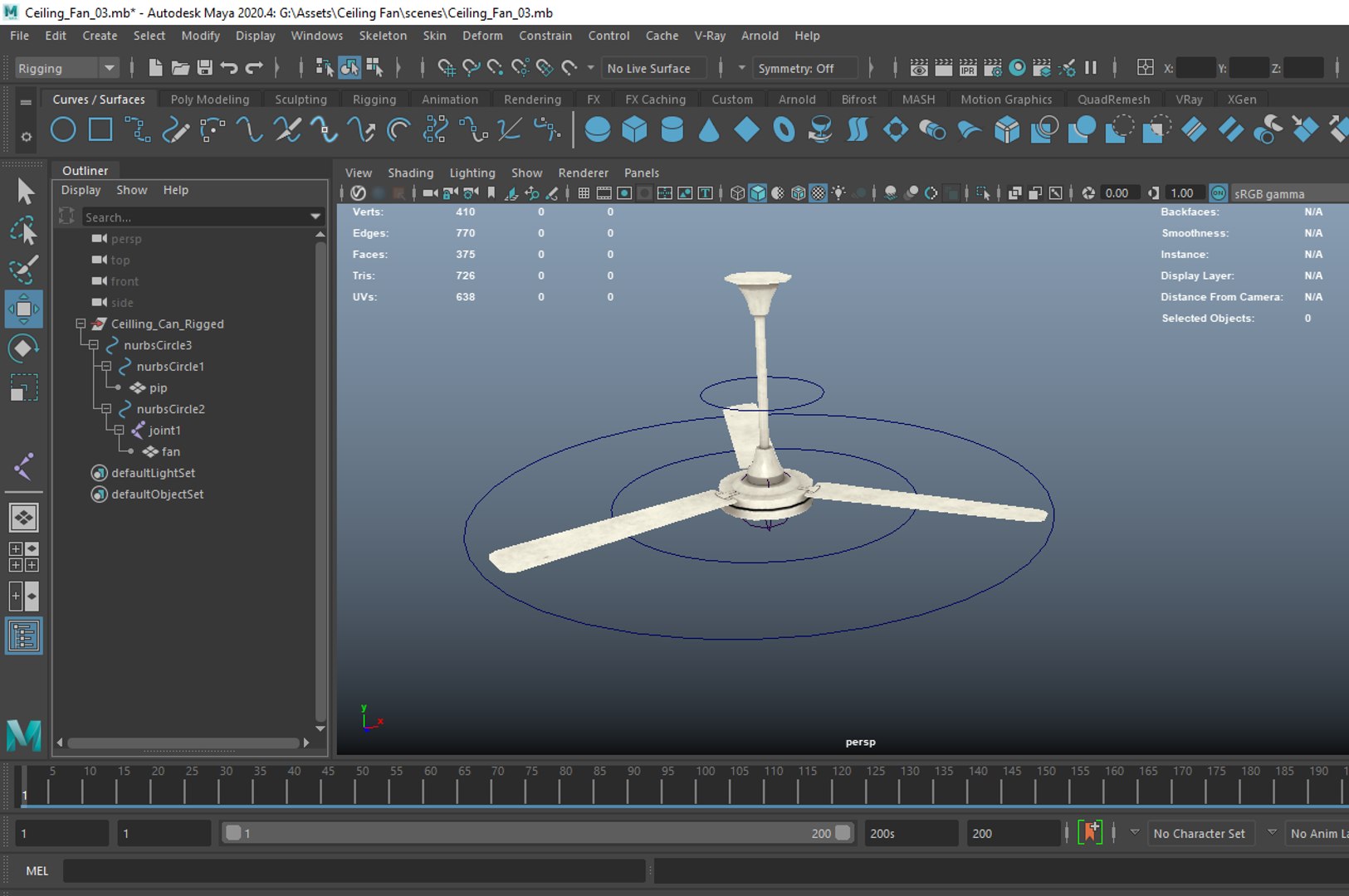 3D Ceiling Fan Animated - TurboSquid 1726119