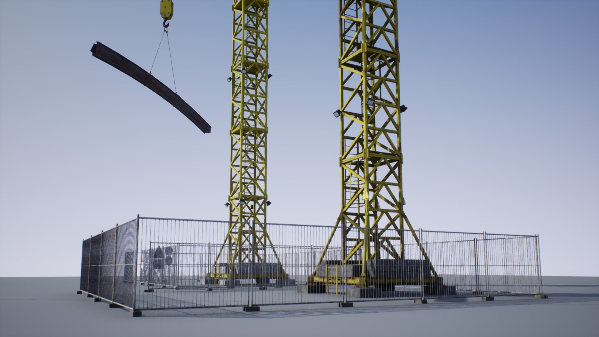 Pbr Modular Tower Crane 3D Model - TurboSquid 1430330