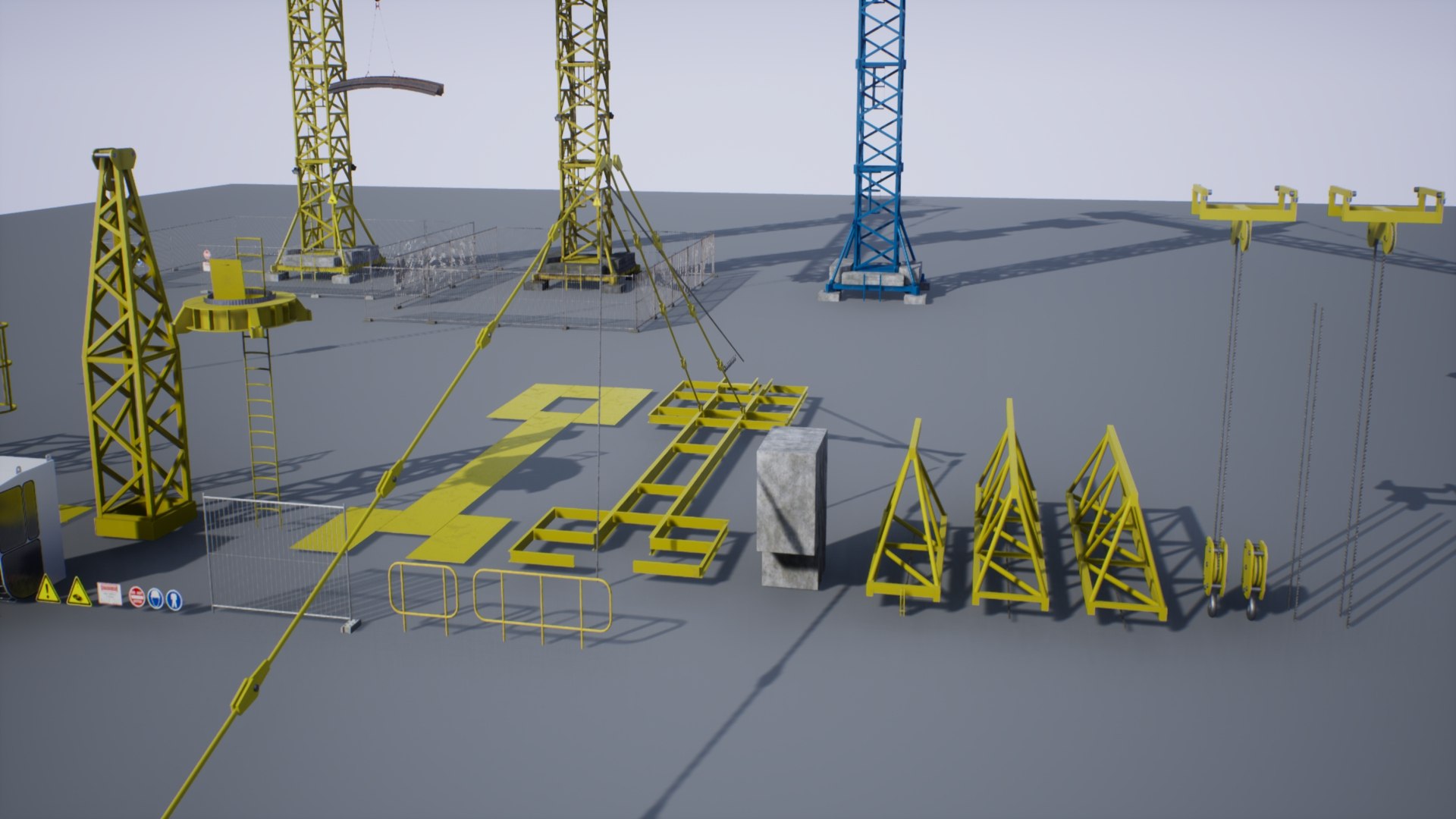 Pbr Modular Tower Crane 3D Model - TurboSquid 1430330