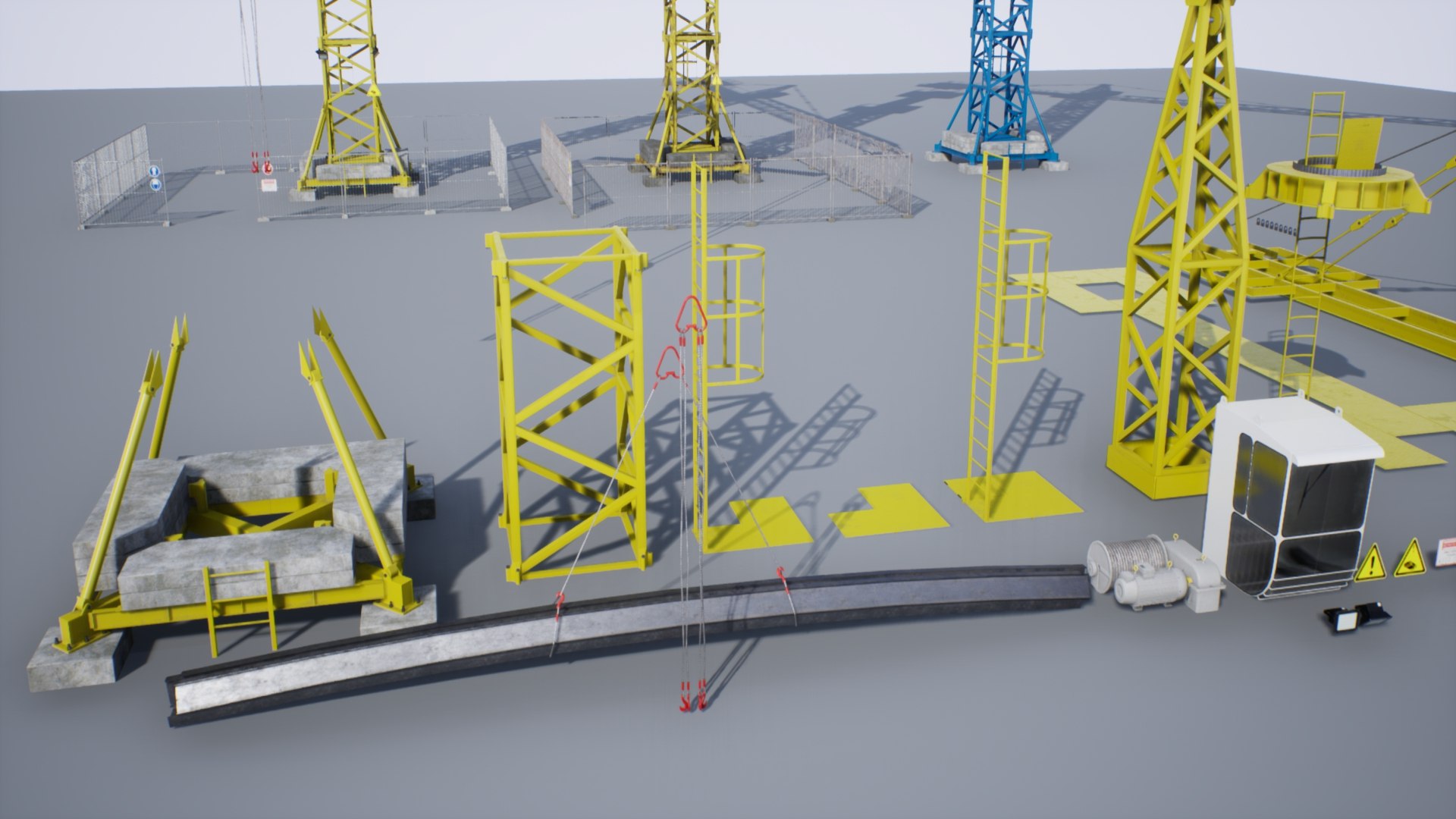Pbr Modular Tower Crane 3D Model - TurboSquid 1430330