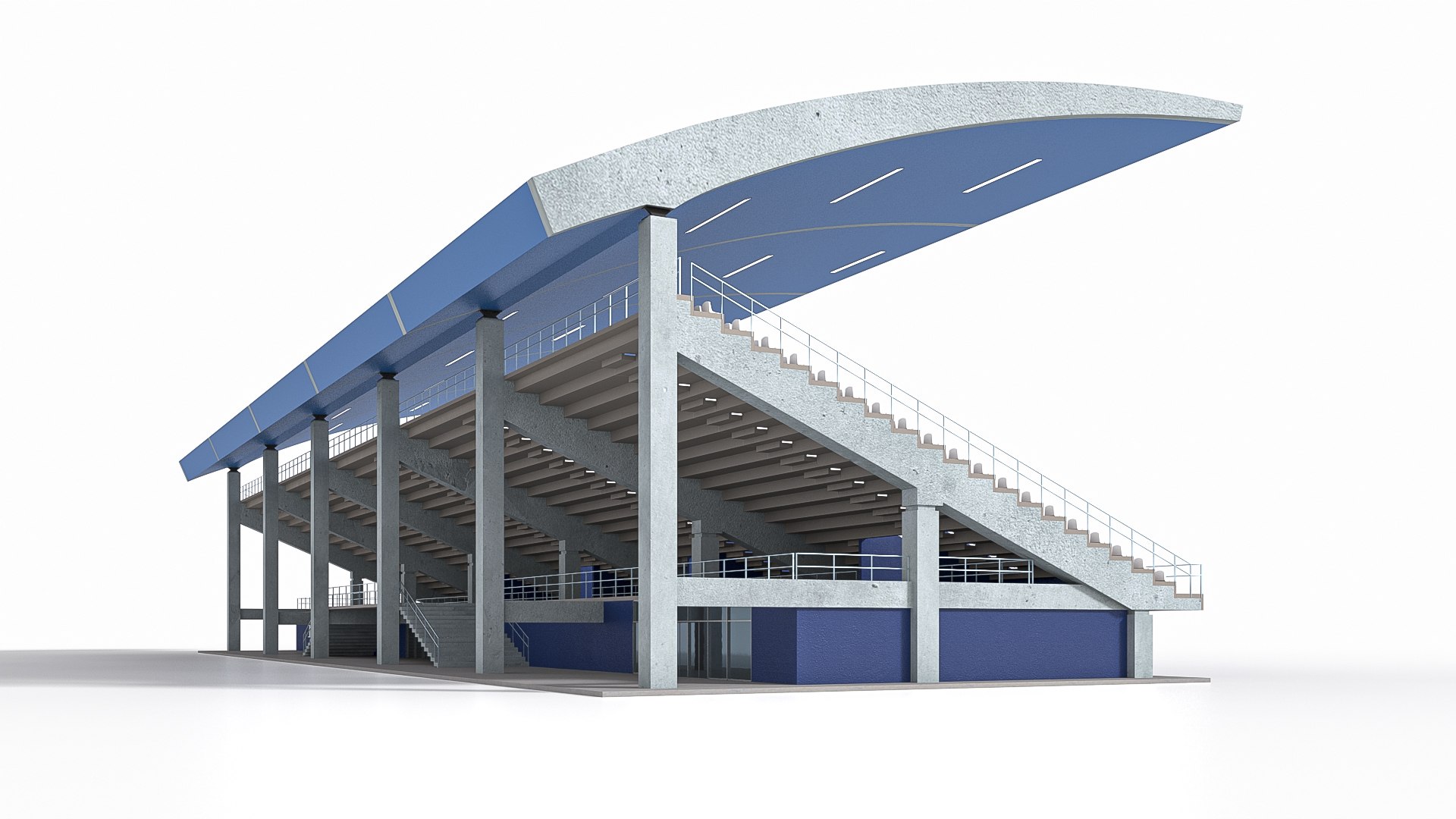 Grandstand 03 3D Model - TurboSquid 2314540
