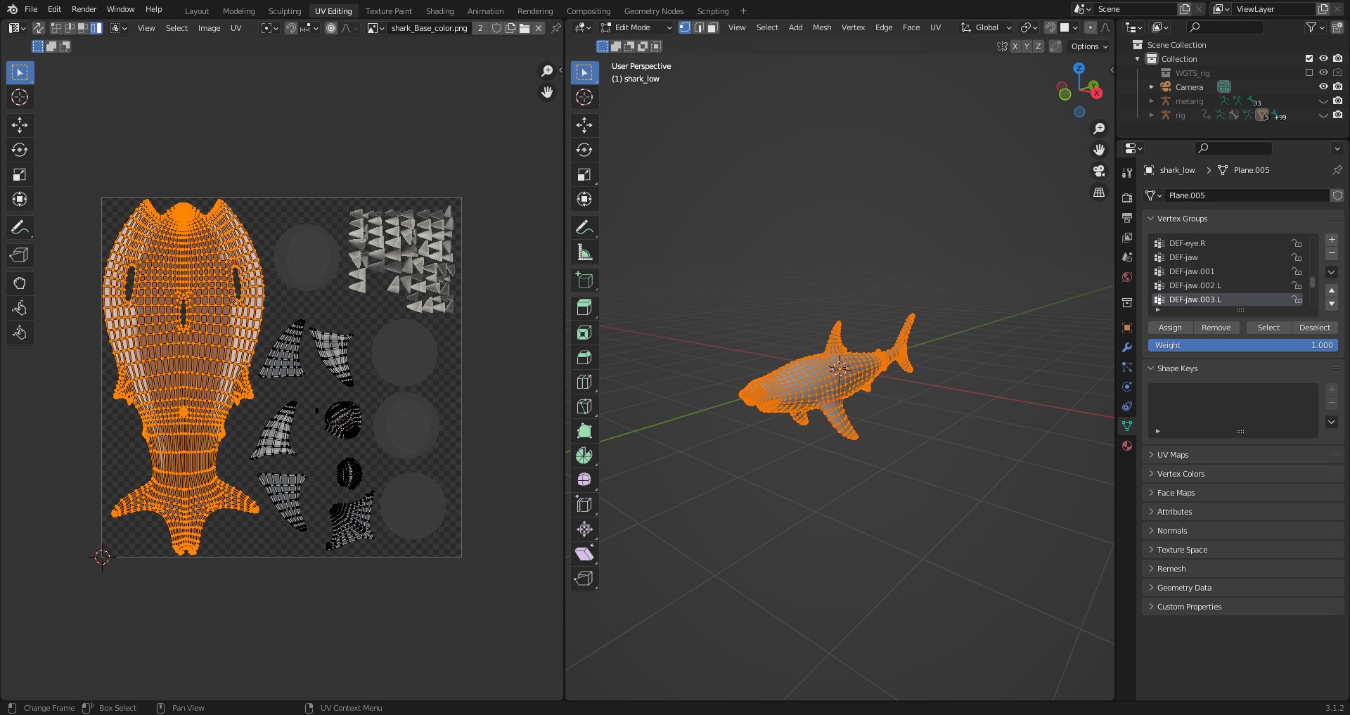3D Great White Shark Rigged In Blender - TurboSquid 2009419