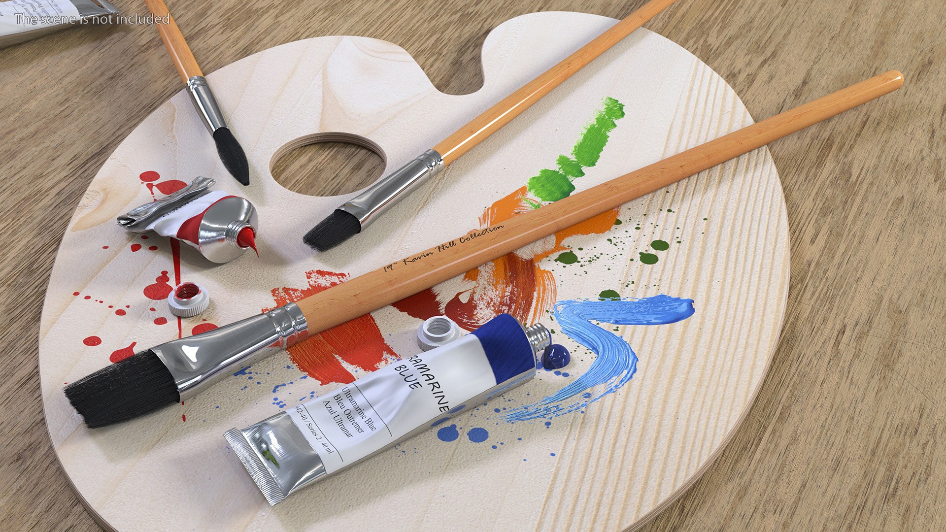 3D Artist Paint Flat Brush - TurboSquid 2224724